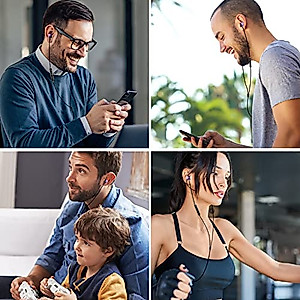 COOYA USB C Headphone, USB Type C Earphones Black+Purple 2 Pair of Wired Earbuds for Pixel 7 6a 6 Pro Magnetic Noise Canceling in-Ear Headset with Mic for iPad Pro Samsung Galaxy S22 Ultra S21 S20 FE