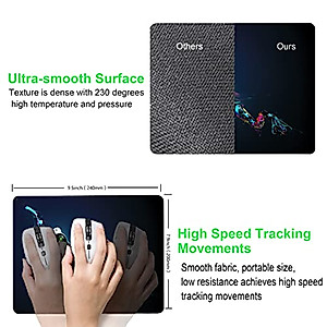 pabruna Cool Mousepad Rectangle Gaming Computer Mouse Pads for Wireless Mouse Non-Slip Rubber Personalized Design with Frog Anime Small Mouse Mat