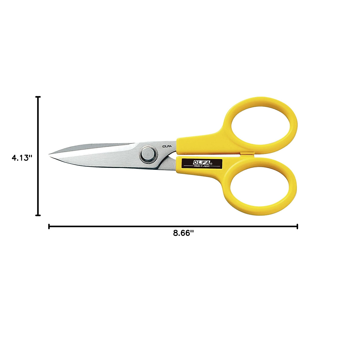 OLFA 7" Serrated Edge Stainless-Steel Scissors (SCS-2) - 7 Inch Multi-Purpose Heavy-Duty Scissors w/ Sharp Blades & Comfort Grip for Home, Office, Fabric, Sewing, Kitchen, Industrial Materials