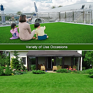 Weidear Artificial Turf Grass 4 ft x 6 ft, Realistic Fake Grass Rug with Drainage Holes, 20MM Indoor Outdoor Lawn Grass Landscape for Backyard Patio, Synthetic Grass Mat for Dogs Pets, Customized