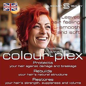 Smart Beauty Red Hair Dye with Plex Anti-Breakage Technology Protecting and Restoring Hair Structure, Plum Color, Vegan and Cruelty-Free
