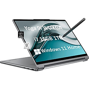 Lenovo Yoga 9i 14" WUXGA 2-in-1 Touchscreen (Intel 12-Core i7-1260P, 16GB DDR5 RAM, 1TB SSD, Precision Pen) Business Laptop, 2 x Thunderbolt 4, Backlit, Fingerprint, Win 11 Home (Renewed)