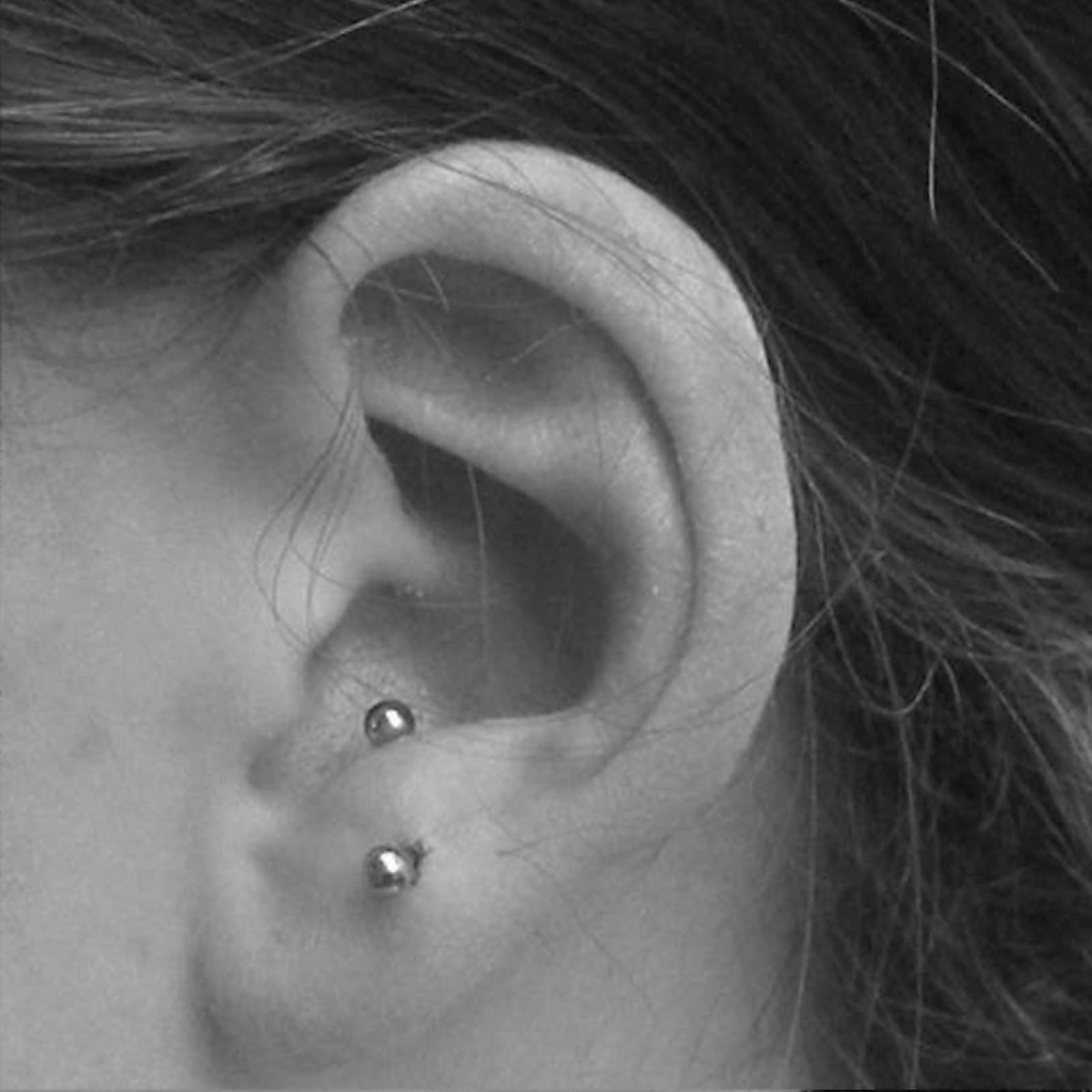 MODRSA Rook Piercing Jewelry Rook Earrings for Women Eyebrow Rings Surgical Steel Nose Bridge Curved Barbell 16 gauge Surface Tragus Piercing Jewelry Snug Earring