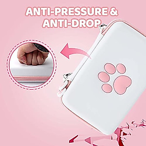 GFANSY Switch Carrying Case for Nintendo Switch OLED Model 2021 & Switch 2017, Hard Shell Portable Cover Storage Bag w/12 Game Card Slots for Nintendo Switch Console & Accessories