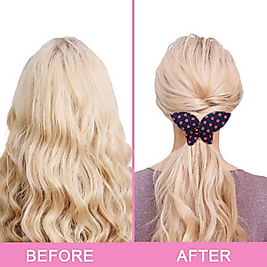 XieNie Hair Bun Makers 8PCS, French Twist Donut Maker Magic Fabric and Foam Sponge Hair Styling Tools for Women Girls, 4 Dotted+4 Floral, Accessories for Everyday Wear and Occasions