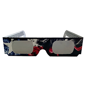 Solar Eclipse Viewing Glasses, Made in the USA, ISO-CE Certified 2 Pack THE TEXAS 2'CLIPSE