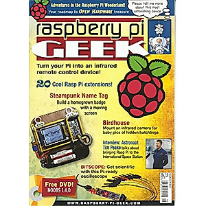 RASPBERRY Pi GEEK MAGAZINE, MAY/JUNE, 2015 ISSUE, 10 FREE DVD INCLUDED