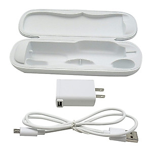 USonline911 Premium Economical Travel Charger Case w/AC Charer + USB Cable for Philips Sonicare HX6xxx HX89 HX91 Series