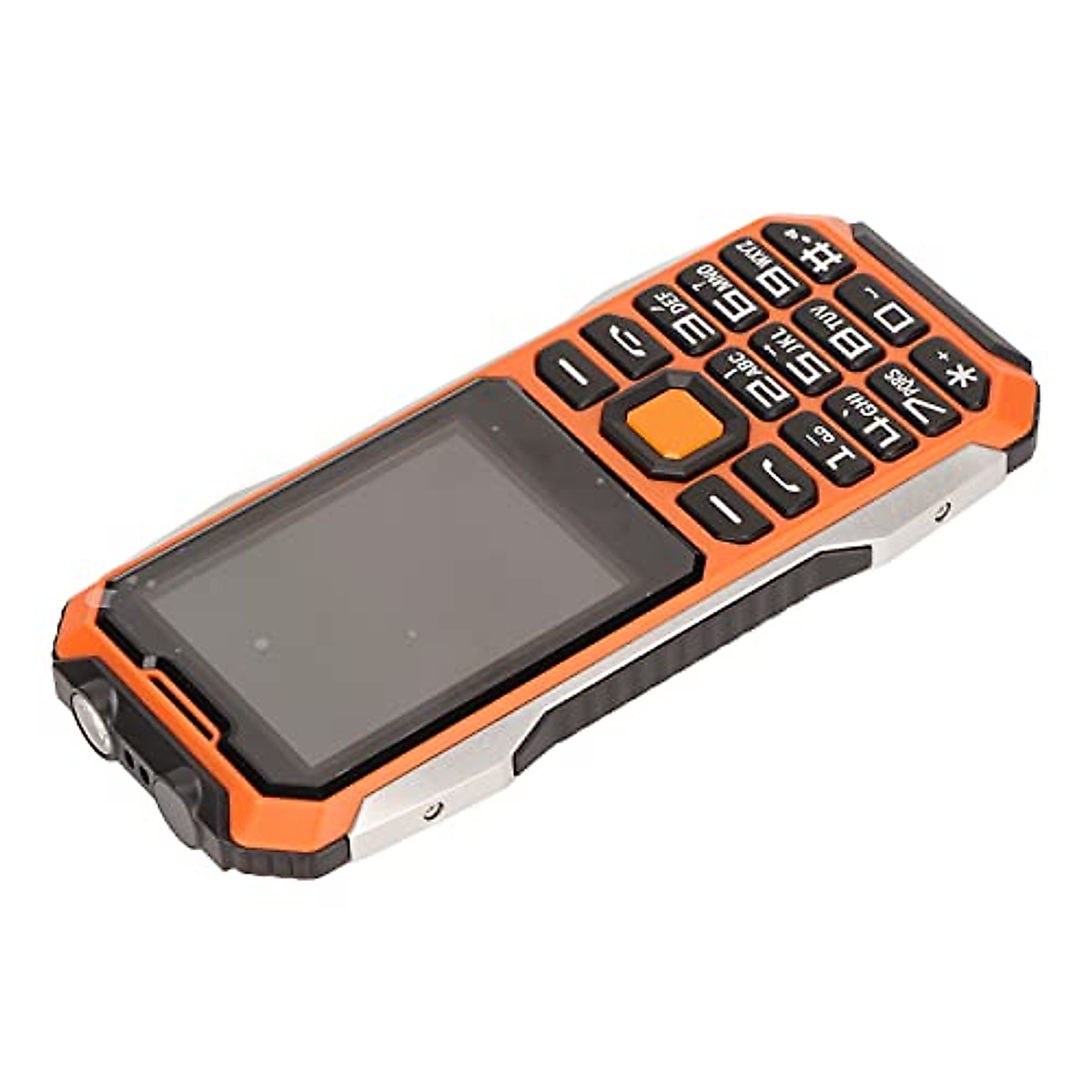 ciciglow 2G Seniors Cell Phone Dual SIM Big Button 2.4in HD Screen, 6800mAh Long Battery Life, Unlocked for Seniors (Orange)