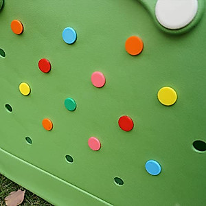 LUAATT Blank bit Accessory,Colorful Charm Hardware Bit,3 Pack Insert Charm Rivets Compatible with Bogg Bags(Blue)