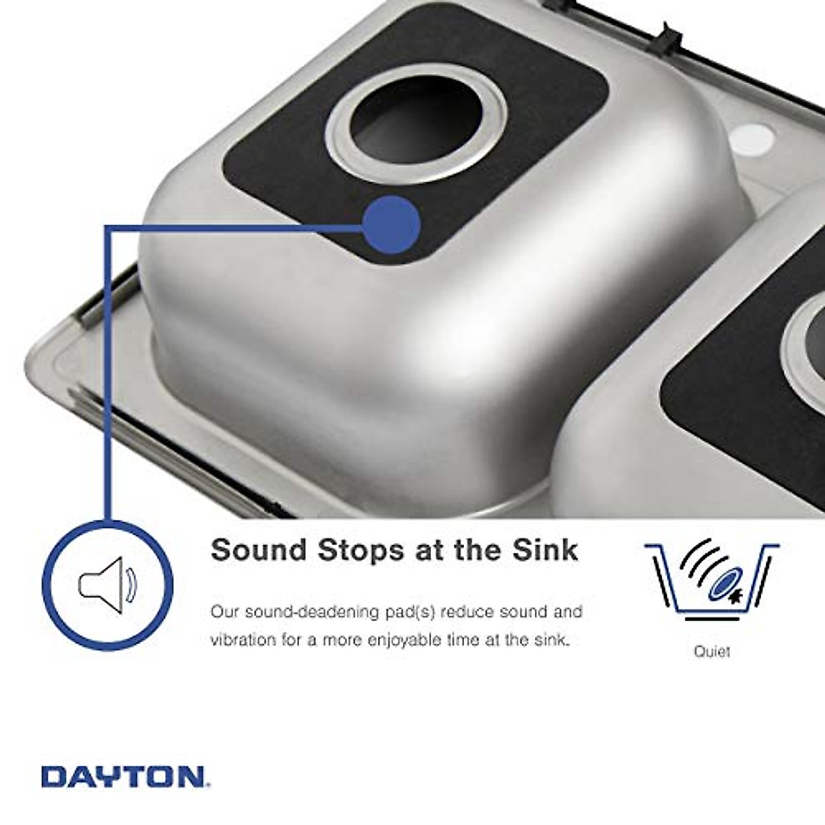 Elkay DSEP1515C Dayton Single Bowl Drop-in Stainless Steel Bar Sink + Faucet Kit