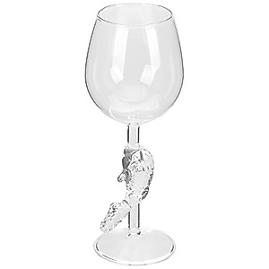 ABOOFAN Glass Tumbler Glass Tumblers Wine Glasses Carp Fish Shaped Wine Goblet Cocktail Glasses Champagne Glass Martini Goblet Cups for Home Party Bar 260ml Transparent Glass Tumbler Glass Tumblers