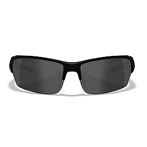 Wiley X WX Saint CHSAI08 Tactical Sunglasses Matte Black Frame with Changeable Smoke Grey Lenses Ballistic Rated