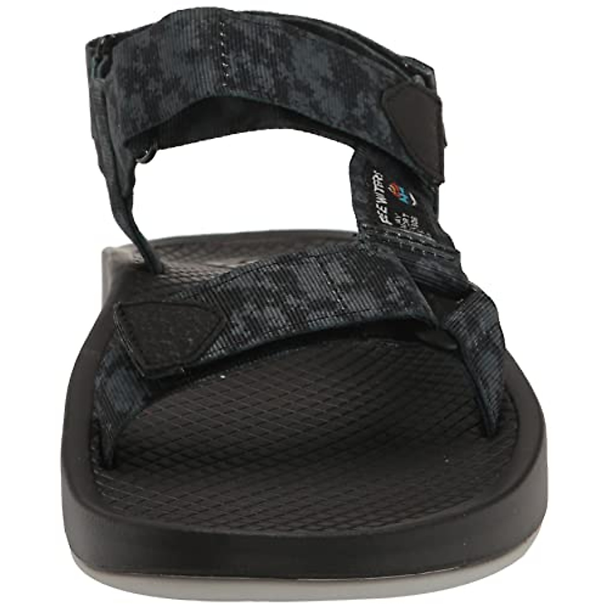 Freewaters Women's Sport Sandal, Black Tie Dye, 5