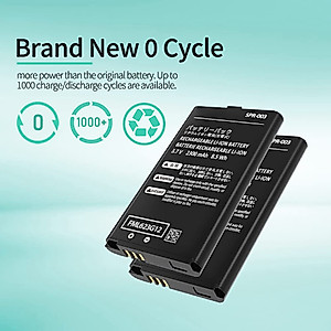 SPR-003 Battery,𝟐𝟎𝟐𝟰 𝐍𝐞𝐰 𝐔𝐩𝐠𝐫𝐚𝐝𝐞 Li-ion 0 Cycle battery for Nintendo 3DS XL New 3DS XL LL Game Console,2300mAh high capacity replacement Battery for Nintendo Switch Game Console SPR-003