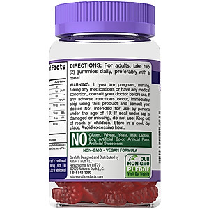 Nature's Truth Sambucus Black Elderberry Gummies 50 + 30% Free = 65 Count(Pack of 3) Total 1953