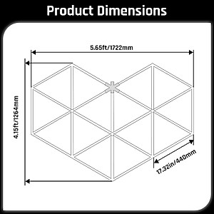 X-Litall Hexagon Garage Lights, Super Bright Garage Lights Ceiling Led Hexagon 27 Pack 6500K for Gym, Basement, Warehouse,Auto Beauty Shop,Car Care Wash Room