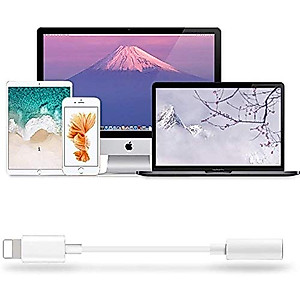 (Apple MFi Certified) Lightning to 3.5mm Headphone Jack Adapter, 3 Pack iPhone to 3.5mm Audio Aux Jack Adapter Dongle Cable Converter Compatible with iPhone 13 12 11 Pro XR XS Max X 8 7 iPad