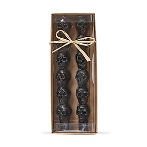 tag Skull Tapers Set Of 2 Black