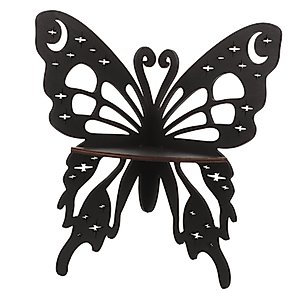 BIUDECO Butterfly Corner Shelf Wooden Floating Storage Rack for Wall Decor Rustic Design for Living Office Stylish Butterfly Wall Decor and Organizer