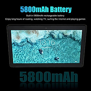 Rosvola HD Screen Tablet, Tablet Computer 2560 X 1600 10.1 Inch to Work (US Plug)