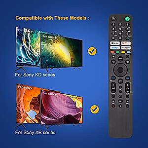 RMF-TX520U MG3-TX520U Remote Control for Sony Smart TV Bravia Models KD43X80J KD43X85J KD50X80J KD50X85J KD55X79J KD55X80CJ XR50X90J XR50X94J XR55A80J XR55A84J XR55A90J XR55X90J XR55X94J