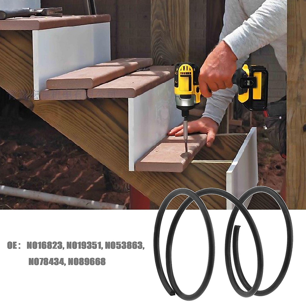 Micro Traders Set of 5 Impact Driver Bit Holder Chuck Repair Kit Compatible with DeWalt 20V DCF885 DCF886 DCF887 DCF888 N016823 N019351 N053863 N078434 N089668