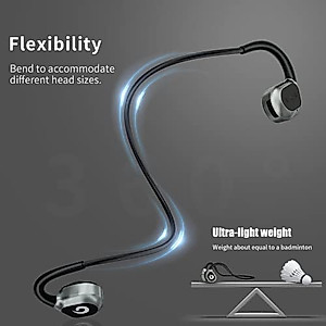 idudu Bone Conduction Headphones Bluetooth Open Ear Sport Headphones Wireless Earphones for Cycling & Running Workout