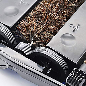 EZ SPARES Quiet Carpet Sweeper, Floor Sweeper with Horsehair Roller Brush Strong,Suitable for Carpet Cleaning Power,Bristle Sweeper,Great for House,Office,Kitchen,Carpet(Blue)