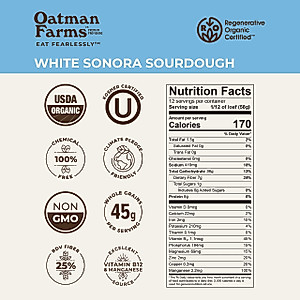 Organic Sourdough Bread Mix - Blue Beard Durum & Skagit 1109, Cinnamon Raisin, & Skagit 1109 & White Sonora - Whole Wheat Bread Mix by Oatman Farms - Features Regenerative Organic Certified Stone-Mil