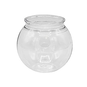 Creative Hobbies - 12 Pack - 4 Inch (100mm) Ivy Bowls Clear Plastic Shatterproof - Great For Fishbowl, Carnival Games, Candy, Party Favors, Table Centerpieces, Vase, Drinks