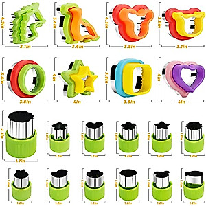 30 PCS Sandwich Cutter and Sealer, RUCKAE Uncrustables Sandwich Maker 8 Different Shapes,Included Fruit Cutters Shapes and Food Picks for Kids,Bread Decruster DIY Sandwich Cutter for Kids Boys Girls