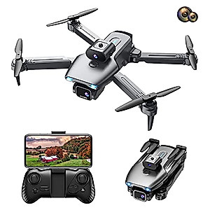 Electric Modulated Dual Camera 1080P HD Aerial Drone With Optical Flowss Obstacle Avoidance, Headless Mode, Altitude Hold, Folding Quadcopter RC Airplane, RC Toy Gift For Boys And Girls Beginner