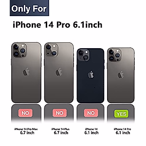Guirble Design for iPhone 14 Pro Waterproof Case, Shockproof Dustproof Phone Case for iPhone 14 Pro with Screen Protector, Full Body Protective Case for iPhone 14 Pro Cover 6.1'' (Black/Gray)
