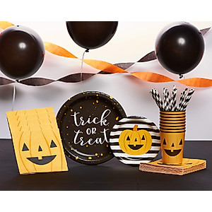 American Greetings 36-Count 9 in. Paper Dinner Plates, Trick-or-Treat Paper Halloween Party Supplies