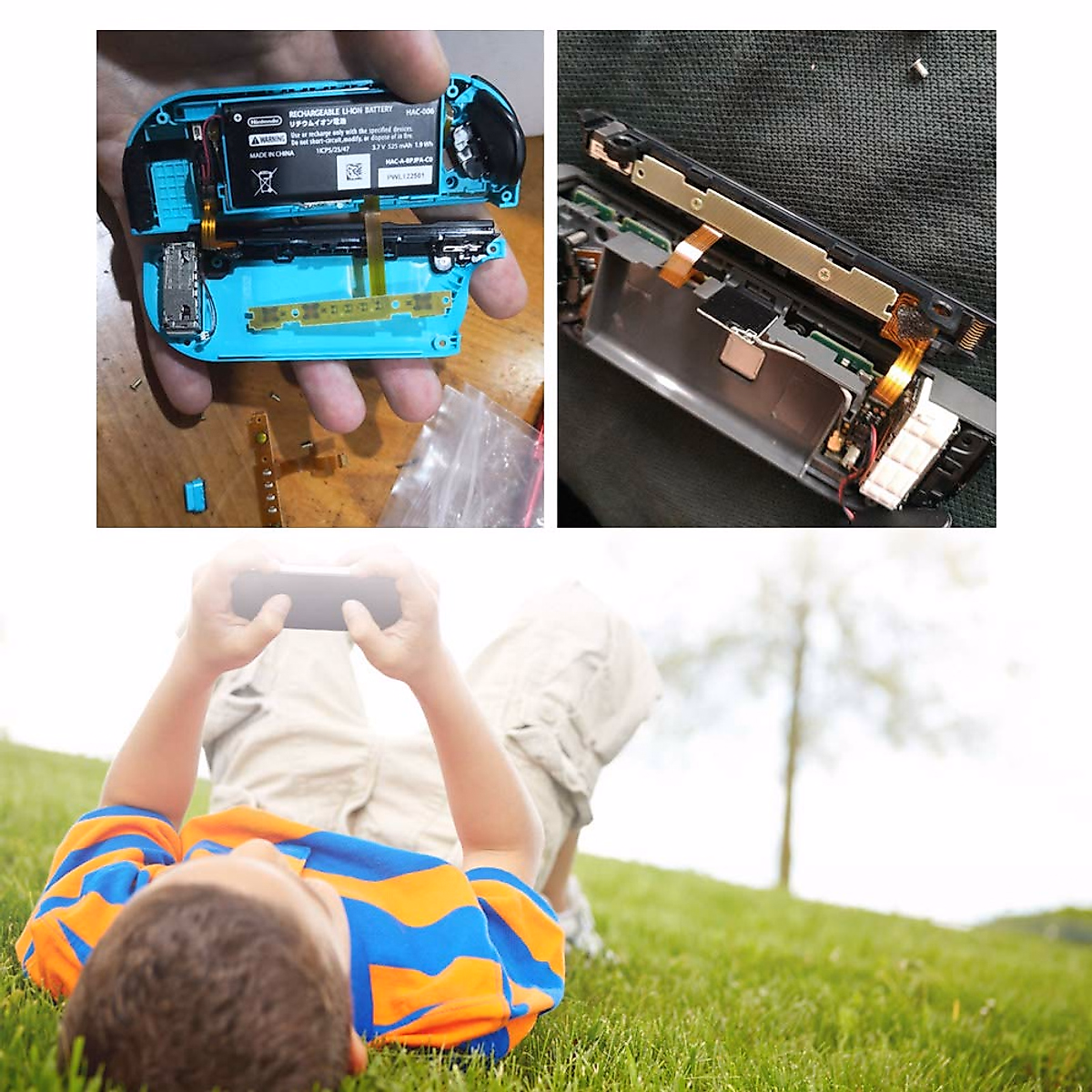 Comidox 2PCS Replacement SR SL Left Right Button Key Flex Cable for Nintendo Switch Joy-Con Controller SR+SL