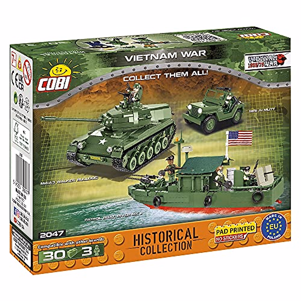 COBI Historical Collection: Vietnam War Figures,Jungle Camouflage