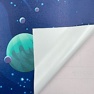 Yifasy Shelf Liner Universe Galaxy Self-Adhesive Drawer Paper Cartoon Wall Decor Kids Room Study Desk 118x17.7 Inch