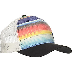 Costa Baja Stripe Trucker Hat, Blue