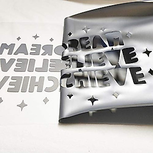 guangyintong HTV Heat Transfer Vinyl Rolls 12" x 5ft - Iron on Vinyl Easy to Cut &Weed, Glossy Surface (k11-Grey 01)