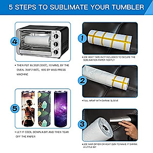 Munskine 4 Pack Sublimation Tumblers 20 Oz Skinny Stainless Steel Double Wall Tumbler Blanks - Sublimation Tumblers with Lid, Straw, Brush & Shrink Wrap -White