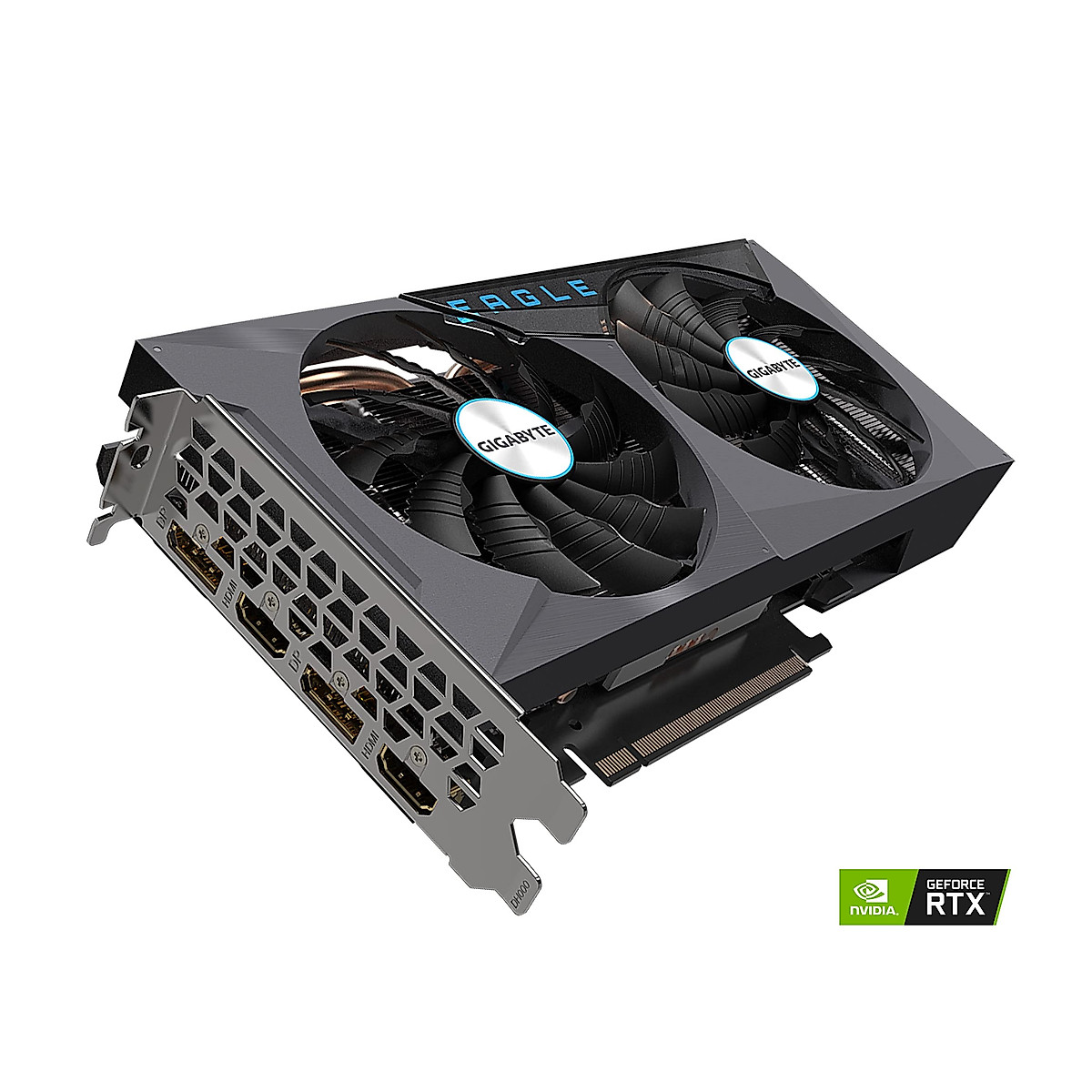 GIGABYTE GeForce RTX 3060 Eagle OC 12G (REV2.0) Graphics Card, 2X WINDFORCE Fans, 12GB 192-bit GDDR6, GV-N3060EAGLE OC-12GD Video Card