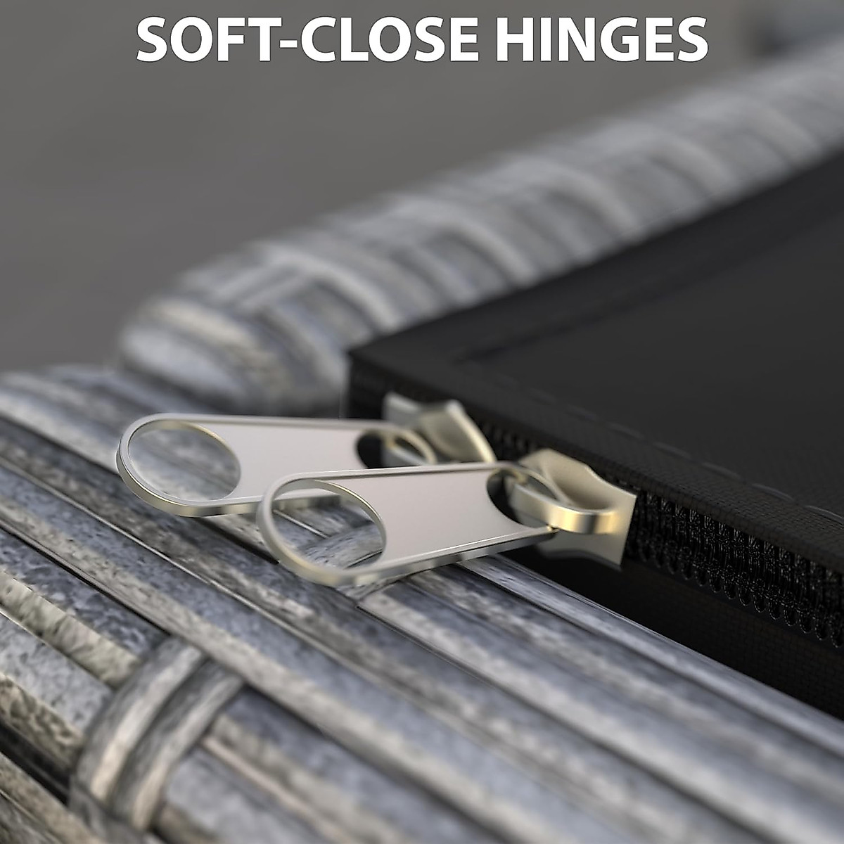 GarveeHome 120 Gallon Large Deck Box - Built-In Handles, Wheels, Rattan Waterproof, Patio Furniture Cushions, Garden Tools