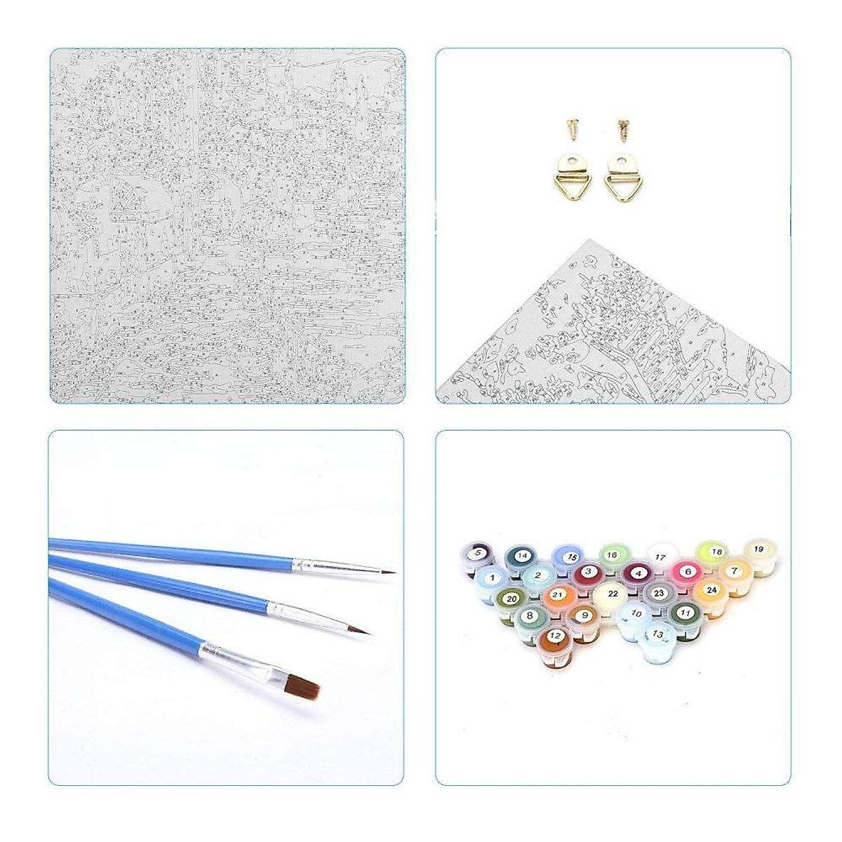 DIY Paint by Numbers for Adults Paul Cezanne Card Player DIY Painting Paint by Numbers Kits On Canvas