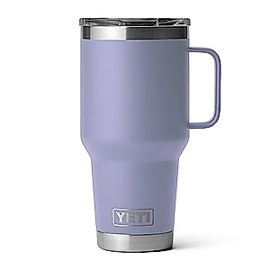 YETI Rambler 30 oz Travel Mug, Stainless Steel, Vacuum Insulated with Stronghold Lid, Cosmic Lilac