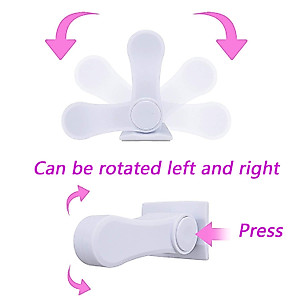 Childproof Door Lever Lock (4 Pack) Prevents Toddlers from Opening Doors. Easy One Hand Operation for Adults. Durable ABS with 3M Adhesive Backing. Simple Install (White)