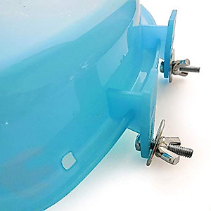 SHINYLYL Bird Bath with Mirror Toy Parrot Bathtub Bath Box Pet Parrot Budgie Parakeet Cockatiel Cage Water Shower Food Feeder Bird Cage Toy Accessory