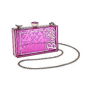 Spirit Halloween Pink Classic Barbie Box Crossbody Bag | Barbie Accessory | Barbie Purse
