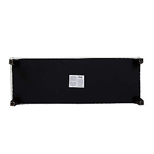 Jennifer Taylor Home Kathy Roll Arm Entryway Accent Bench, Bright White Polyester