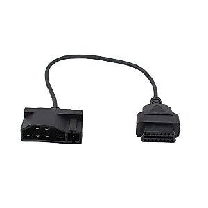 MOTOKU Replacement for Ford 7 pin OBD1 to OBD2 Adapter Code Reader Scanner Check Engine Repair Diagnostic Tool Cable Connector